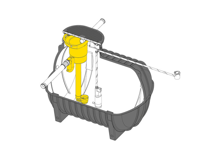 Standard Garden tank kit, 2,000 litres-08273-01